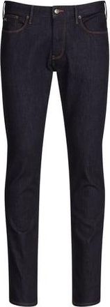 Emporio Armani Jean cinq poches en coton m&eacute;lang&eacute;