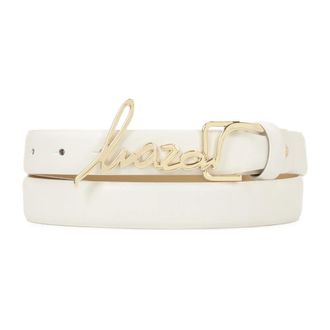 Kazar Wei&szlig;er Lederg&uuml;rtel mit Logoschnalle - - Accessories - Damen - Wei&szlig; - 80 CM