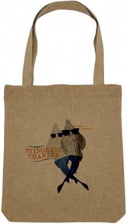Fabulous Sac Shopping Tote Bag Aspect Lin - Stingrays Charles Humor Biology Illustration Ancient - Sac de Courses Toile Epaisse 360g Beige Naturel Cabas Port&eacute; 