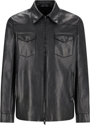 Salvatore Santoro Homme, Vestes, Noir, Taille: L Giubbotto