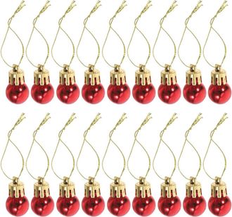 TOPBATHY 24 Stück Mini Weihnachtskugeln, 20mm Christbaumkugeln Kunststoff, Weihnachtsbaumschmuck Christbaumschmuck für Weihnachtsschmuck,Weihnachtsbaum,Hochzei