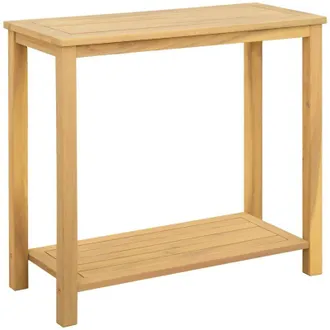 vidaXL Gartenkonsole Tisch Helles Akazienholz 80 x 35 x 75 cm vidaXL