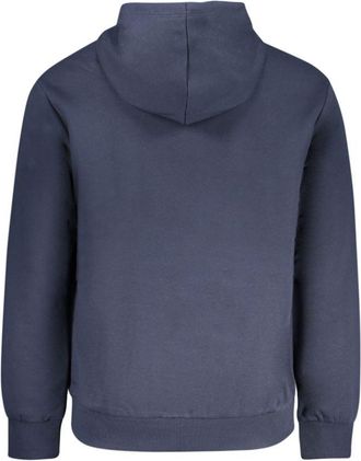 Timberland Logo-Embroidered Cotton Hoodie - Blue
