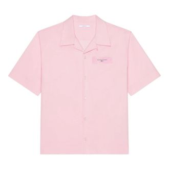 Givenchy Popeline Hemd mit Paris Paint Print - - Shirts - Herren - Rosa - M