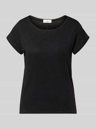 s.Oliver Red Label Regular Fit T-Shirt aus Baumwoll-Flammgarn