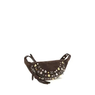 Valentino Garavani Mens Brown Calf Leather Bos Taurus Shoulder Bag
