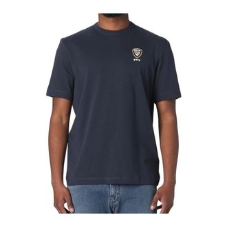 Blauer Nypd Logo Baumwoll T-shirt - - Tops - Herren - Blau - L