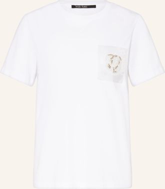 Marc Aurel Marc Aurel T-Shirt Mit Schmuckperlen weiss