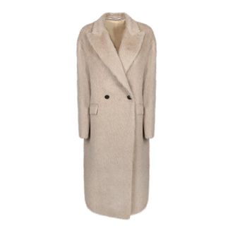 Tagliatore Femme, Manteaux, Beige, Taille: 40 FR Long Alpaca Coat