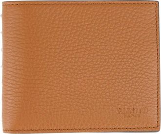 Valentino Garavani Homme, Accessoires, Brun, Taille: ONE Size Selleria Bifold Wallet with Rockstuds