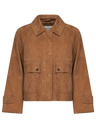 Max Mara Suede Leather Jacket - Brown