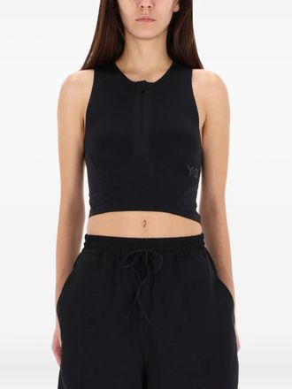 Yohji Yamamoto haut zipp&eacute; &agrave; d&eacute;coupes - Noir
