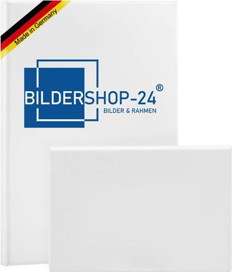 Bildershop-24 Bespannter Keilrahmen Leinwand (unbedruckt), 100x100cm, 380g/m² (100% PES), 18 mm (Standard)