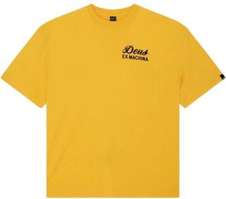 Deus Canggu Sign Tee - - Tops - Herren - Gelb - XL