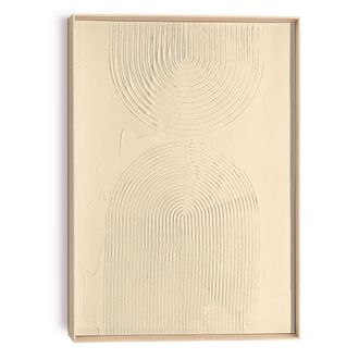 Reinders Relief Wandbild, Bows - sand, Wohnzimmer, Poster, Wanddeko, Room Decor, MDF, Beige, 70x50cm