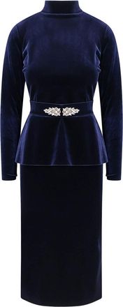 La Petite Robe Di Chiara Boni Pull Col Roulé - Bleu