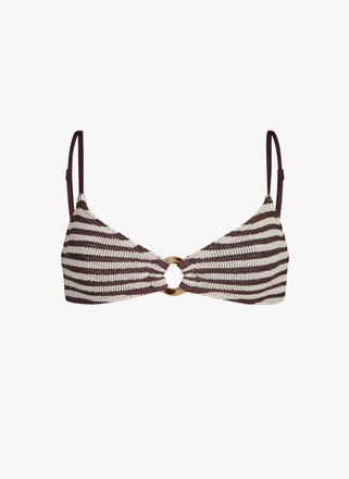Bond-Eye Haut de maillot bain en rayures