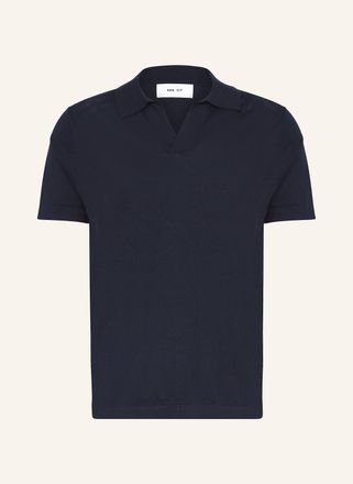 Nn.07 Nn.07 Strick-Poloshirt Ryan Mit Leinen blau
