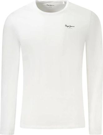 Pepe Jeans London Homme, Tops, Blanc, Taille: XL T-shirt Classique en Coton Blanc