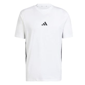 adidas T-Shirt pour Homme M 3S SJ, Blanc/Noir, 4XL
