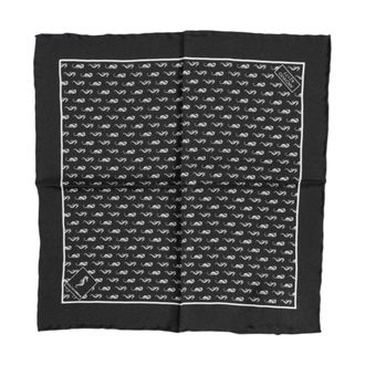 Dolce & Gabbana Schwarzer Seepferd Seidenschal - - Accessories - Herren - Schwarzk - ONE SIZE