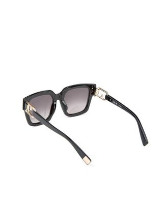 Furla Womens Sunglasses Glossy Black Acetate Eyewear