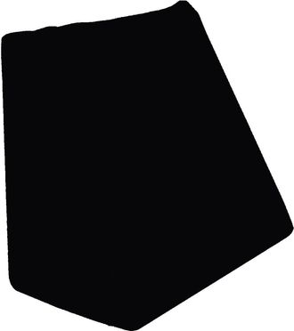 Kirsten Balk Keilkissen + passenden Bezug 30x50x60 cm Q2 Jersey Exklusiv 100% feinste Baumwolle mit 150 gr/m2 Farbe (30 Schwarz)