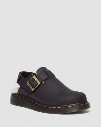 Dr. Martens Jorge II Faux Fur Gef&uuml;tterte Mules in Schwarz, Gr&ouml;&szlig;e: 36