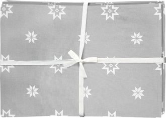 Ragged Rose Mattie (begriffskl&auml;rung) Silber Grau Xmas Platzsets, 4 St&uuml;ck