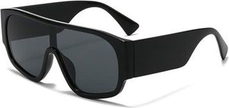 Generic Lunettes De Soleil D&eacute;coratives &Agrave; Monture Large For Homme Et Femme, Id&eacute;ales For Les D&eacute;placements En Ext&eacute;rieur Ou Vacances(Black)