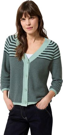 Cecil Damen B253958 Strickjacke, Slate Khaki, XL