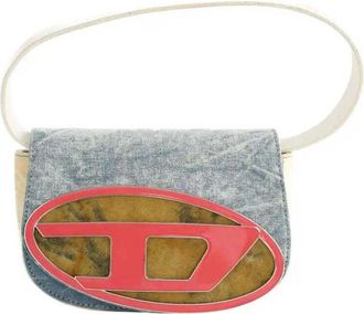 Diesel Sac port&eacute; &eacute;paule en denim - jeans bleu