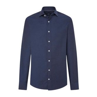 Hackett Micro-Dot-Hemd - - Shirts - Herren - Blau - L