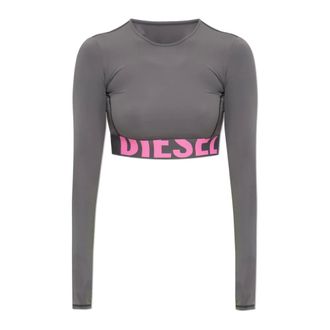 Diesel Femme, Tops, Gris, Taille: 42 FR Melissa-D-Pop Short Top