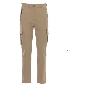 Roberto Ricci Design Rrd, Femme, Pantalons, Brun, Taille: 40 FR Cargo Zip Pantalons