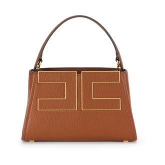 Elisabetta Franchi Femme, Sacs, Brun, Taille: ONE Size Sac &agrave; main avec logo