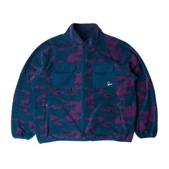by Parra Lila Darwin Camo Fleecejacke - - Sport - Herren - Blau - L