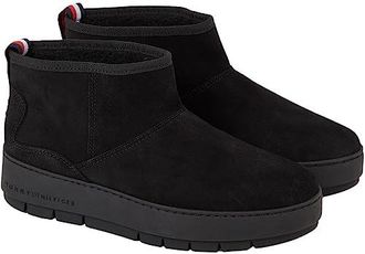 Tommy Hilfiger Bottes de neige Cool Suede Fw0fw07662 basses pour femme, Black, 37 EU