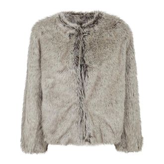 Antonelli Femme, Vestes, Gris, Taille: 34 FR Krumiri Ecopelliccia Jacket