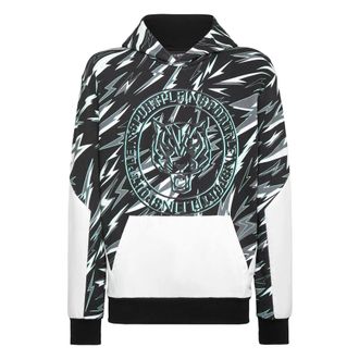 Plein Sport Homme, Sweatshirts et sweats &agrave; capuche, Multicolore, Taille: XS Hooded SweaT-shirt Tiger