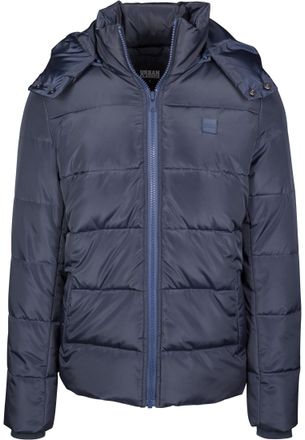 Urban Classics Herren Hooded Puffer Jacket Jacke, Navy, XXL