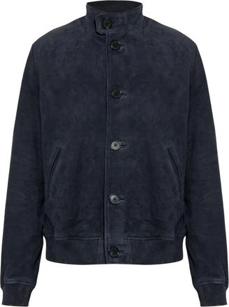 Zadig&Voltaire Veste en Daim Lonni - Homme - Vestes - Bleu - Taille: S