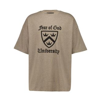 Fear of God Homme, Tops, Gris, Taille: XL Heather Gray T-shirt Universitaire