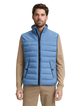 Tom Tailor Steppweste TOM TAILOR, Herren, Gr. 3XL, blau (marine blau), Steppware, Obermaterial: 100% Polyester. Futter: 100% Polyester, unifarben, regular fit no