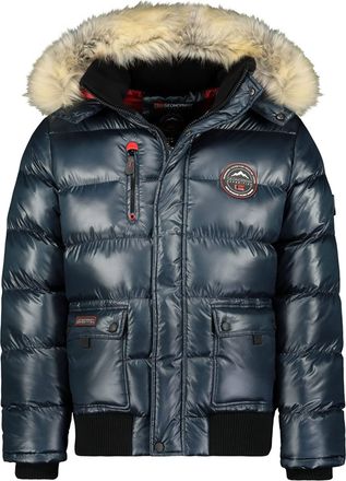 Geographical Norway Herren Winterjacke Bugs Navy -XXL - mit UD Beanie
