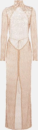 Magda Butrym Maxikleid mit Pailletten