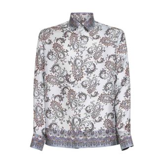 Etro Seidenhemd mit Paisley-Print - - Shirts - Herren - Mehrfarbig - XS