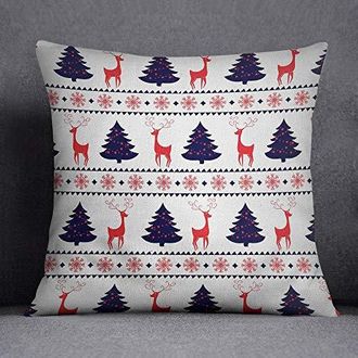 Bonamaison Le Jardin du Lin Kissenh&uuml;llen, Cotton, Mehrfarbig, 45x45