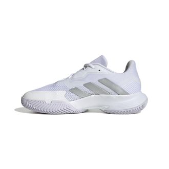 adidas Adidas Damen CourtJam Control Tennis Shoes, Cloud White/Silver/Cloud White, 42 EU