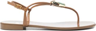 Giuseppe Zanotti leather sandals - Braun